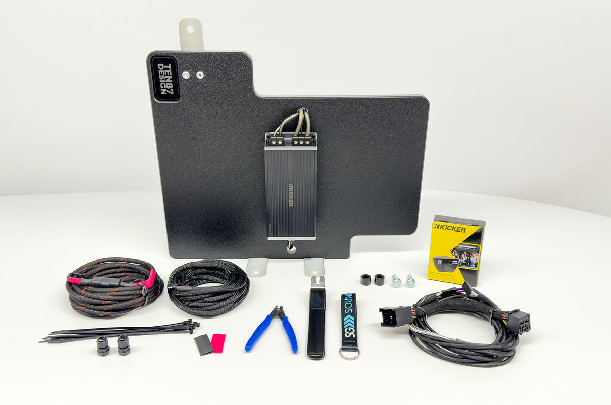 Kicker Key 500 Passenger Side Loaded Amplifier Rack for Ford F-Series ...